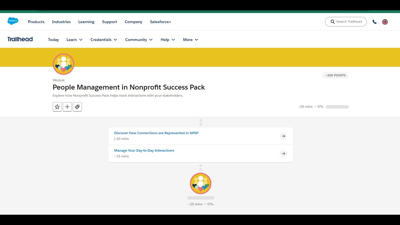 People Management in Nonprofit Success Pack Salesforce Trailhead Answer ...