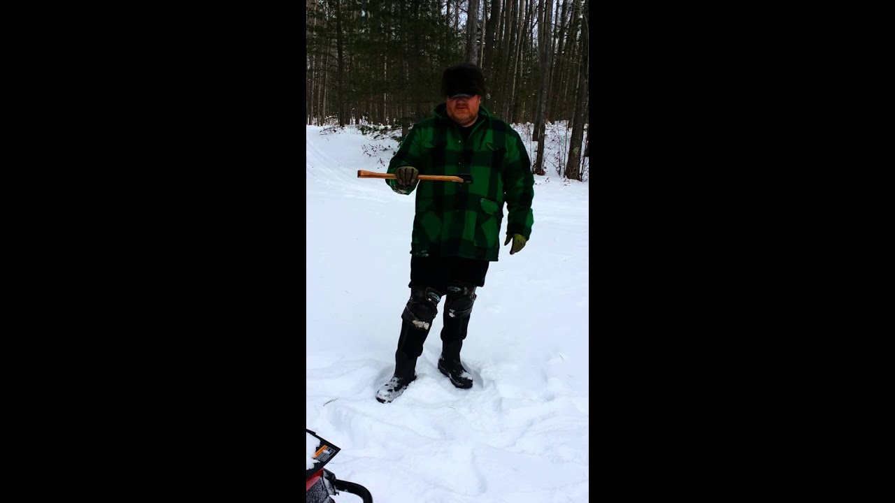 What's the best trapping axe to use on trap line? hudson bay axe - YouTube