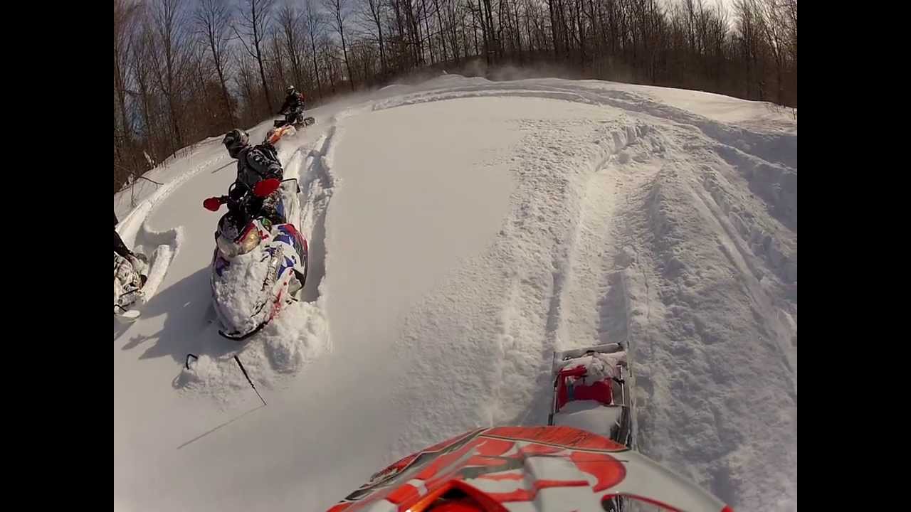 Powderhounds Snowmobiling UP Michigan 2014 - YouTube