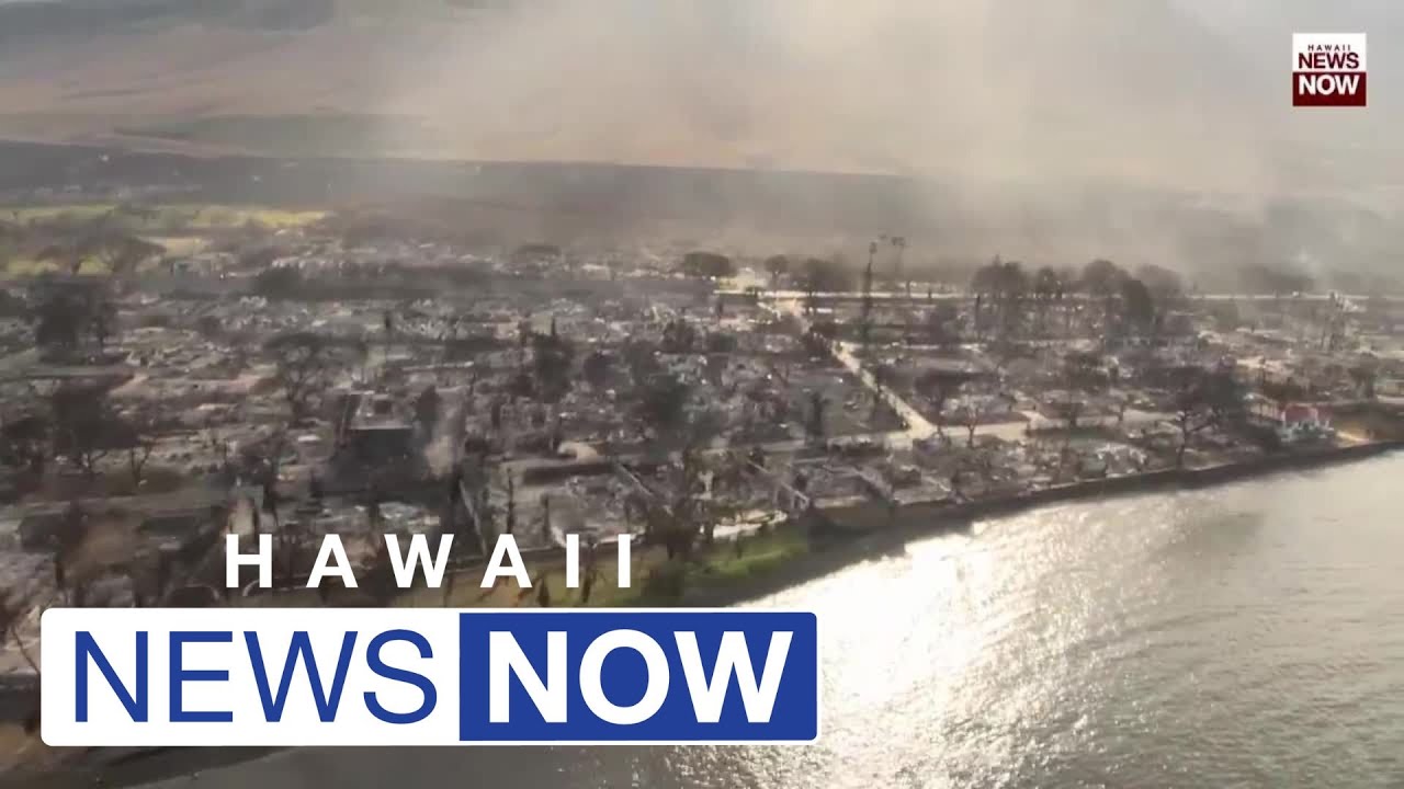 RAW VIDEO: Aerial footage shows devastation in Lahaina after wildfire ...
