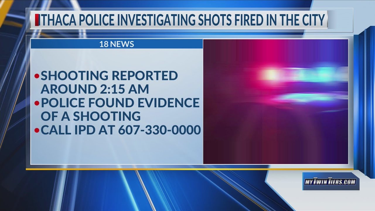 Tompkins County shots fired, police investigating - YouTube