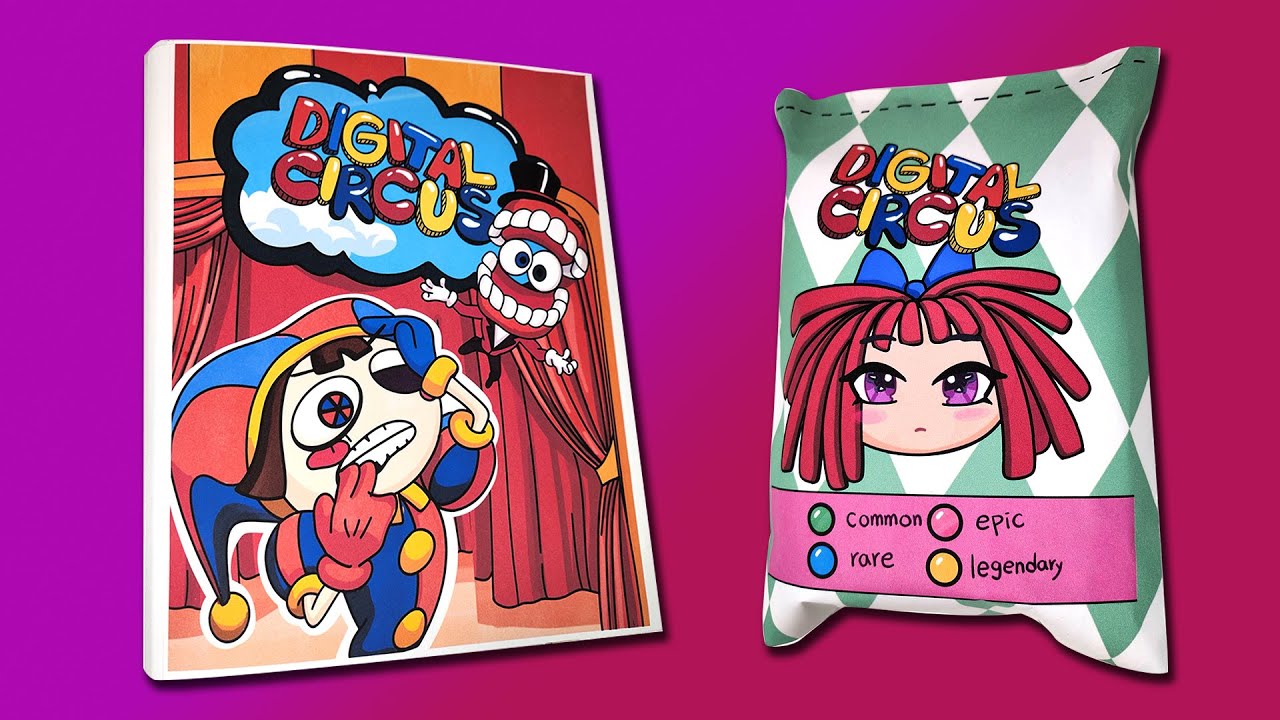 DIY THE AMAZING DIGITAL CIRCUS / GAMEBOOK / BLIND BAG @GLITCH - YouTube