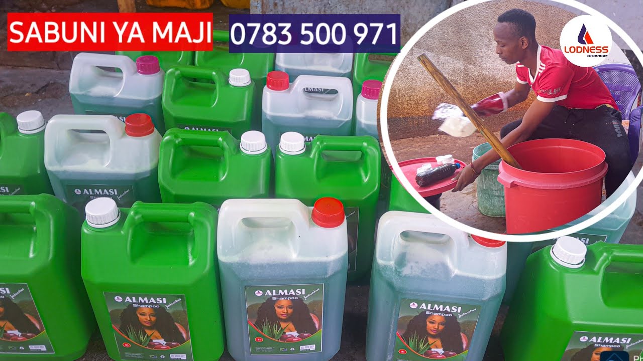 #SABUNI-YA-MAJI #JINSI YA KUTENGENEZA SABUNI YA MAJI 0783 500 971 MWL ...