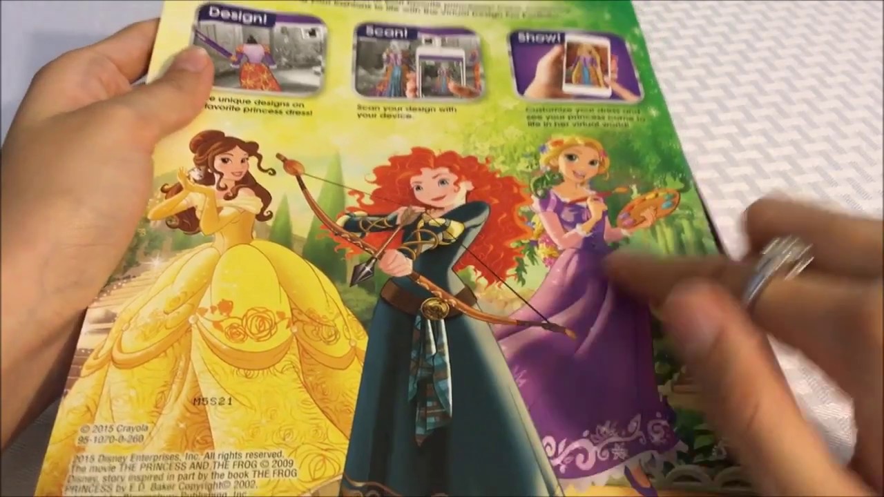 Disney Princess coloring portfolio - YouTube