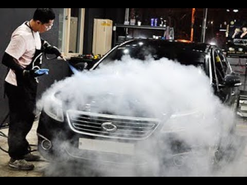 SATISFYING DIRTY CAR STEAM WASH || A COMPLETE STEAM CLEANING INTERIOR ...