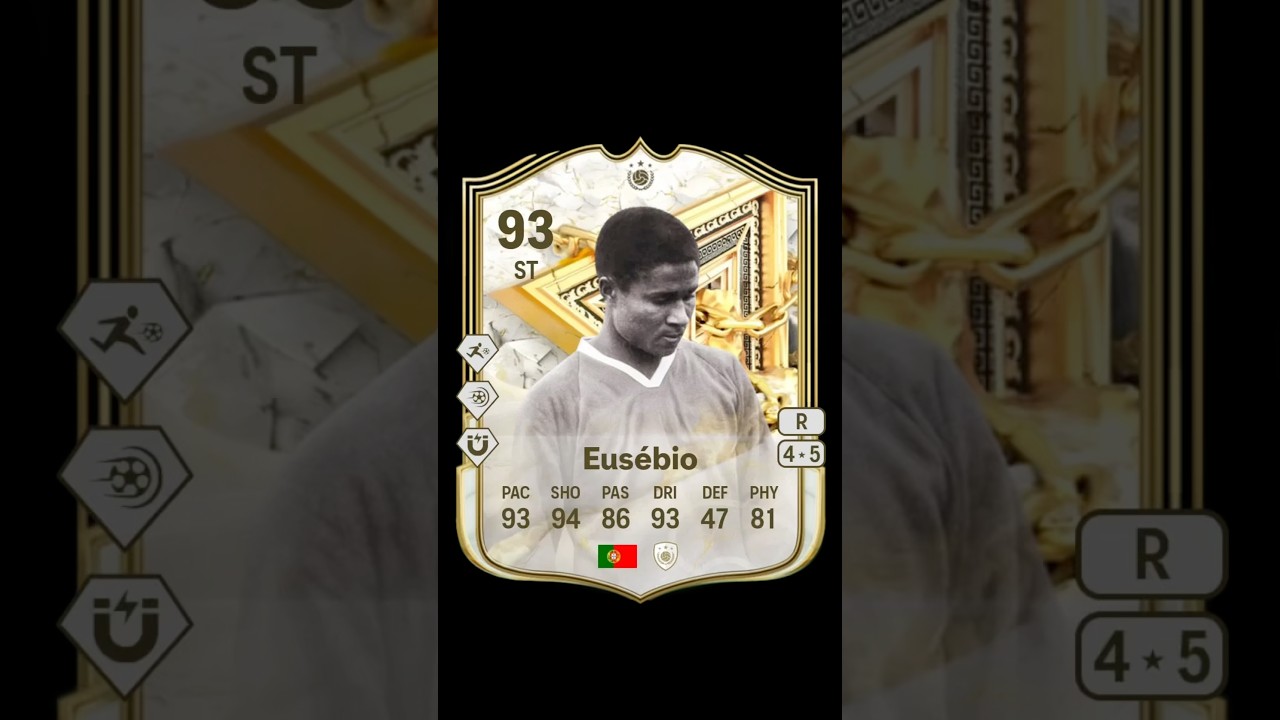 93 Immortals Eusebio Player Review FC25 #fc25playerreview #fc25 # ...