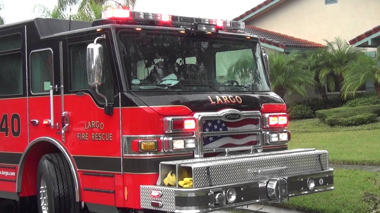 Brand New 2013 Pierce Engine 40 Largo Fire Rescue - YouTube