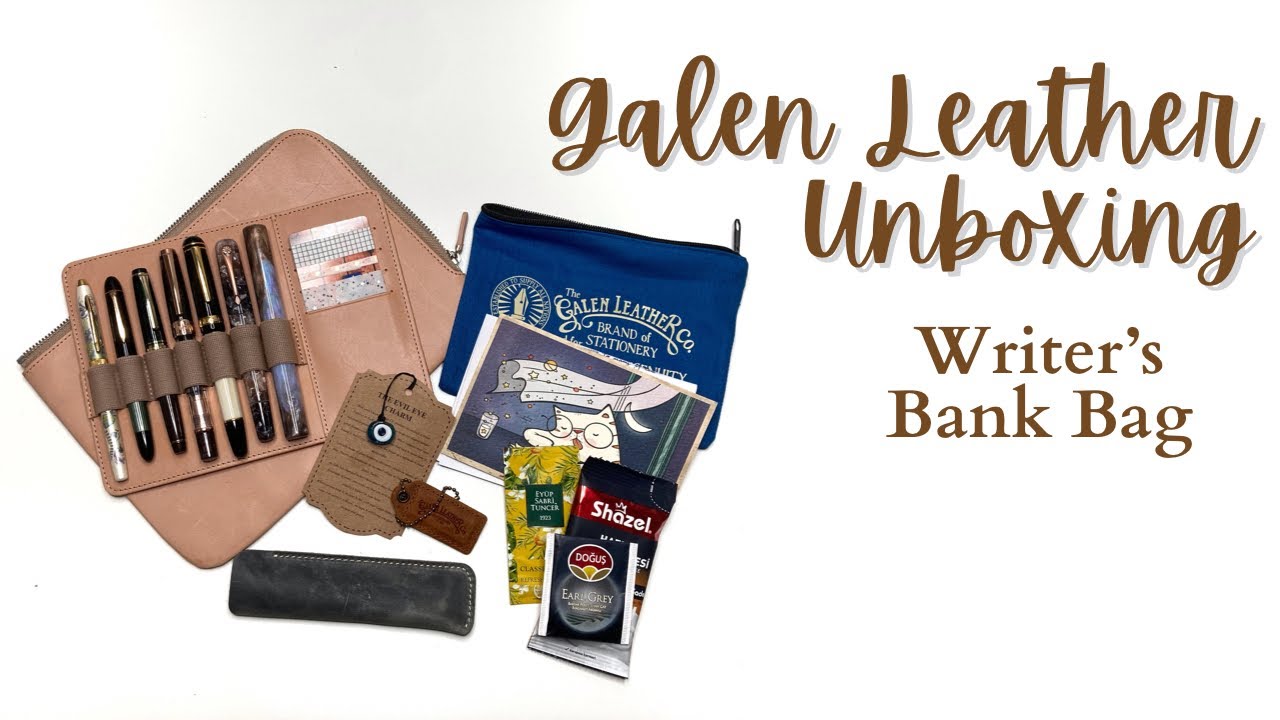GALEN LEATHER HAUL // Writer's Bank Bag - YouTube