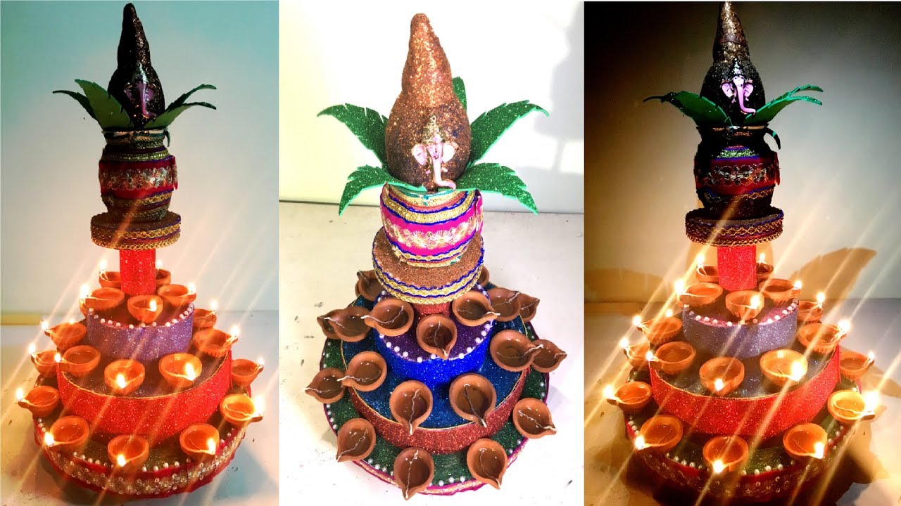 Karthik Month Special How To Make Diya Stand At Home How To Make karthik-month-special-how-to-make-diya-stand-at-home-how-to-make
