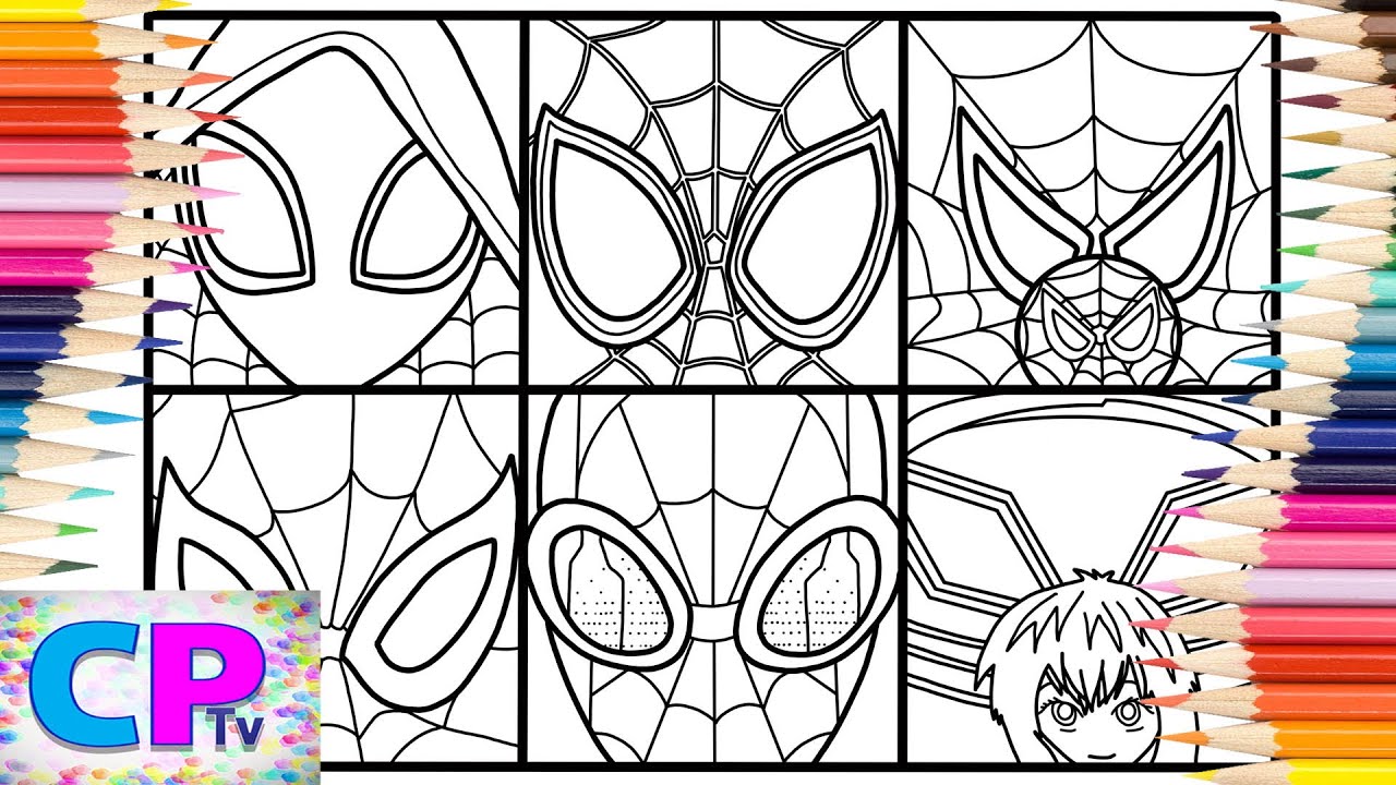 Spiderman In to the Spider Verse/Coloring of Spiderman/@coloringpagestv ...