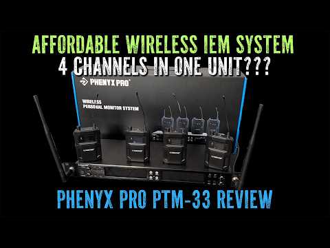 Affordable IEMs??? - Phenyx Pro PTM-33 - Budget Friendly In-Ear System - Honest Review