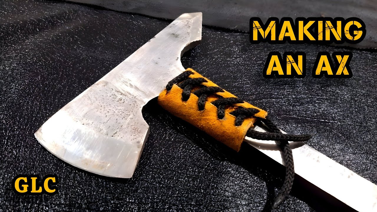 Making an ax | from spring steel - YouTube