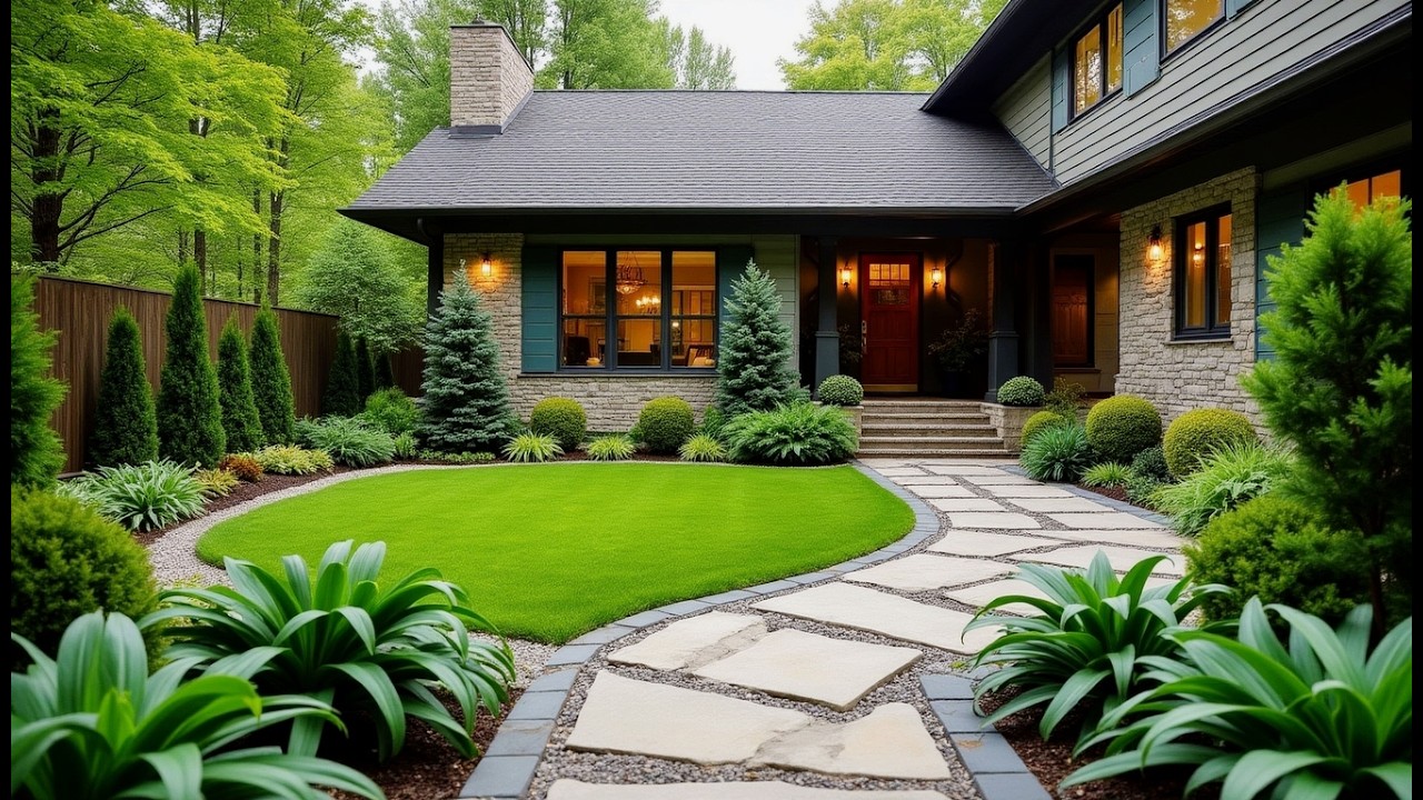 175 Cool Front Yard Ideas That Wow | Elevating Your Hardscape Goals ...
