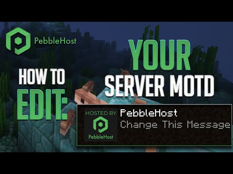 How to Edit Your Server MOTD - YouTube