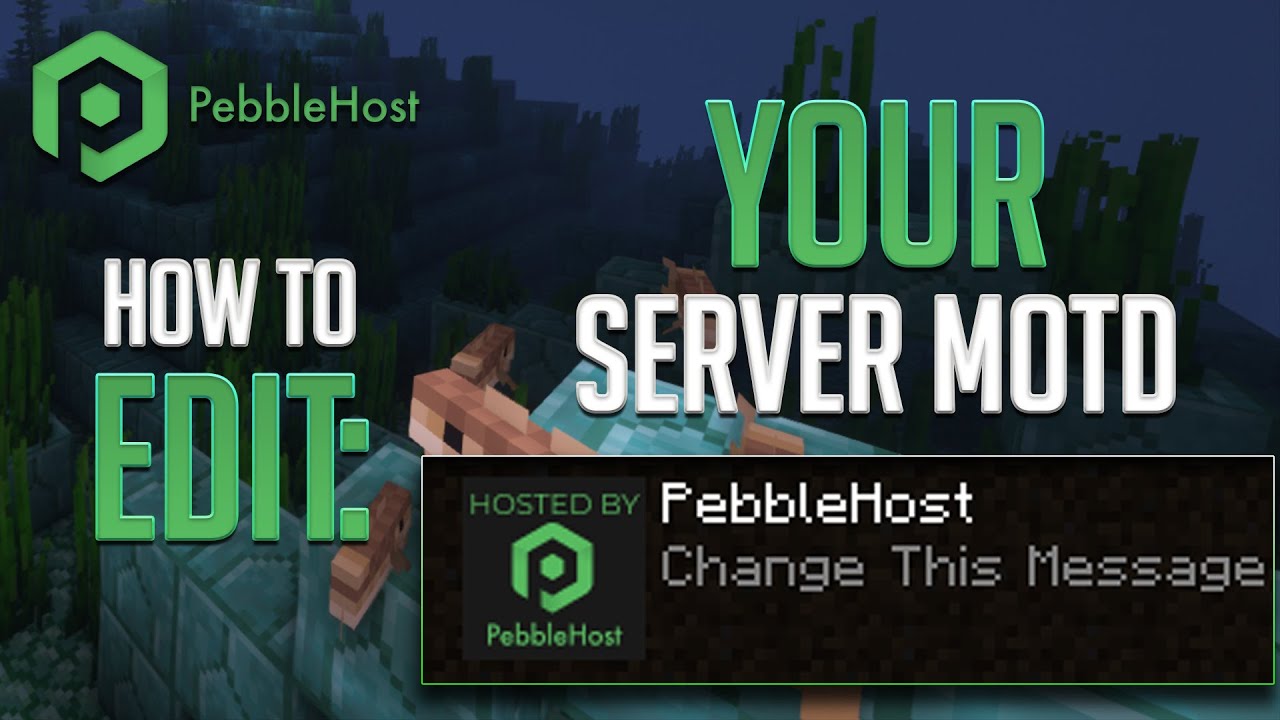 How to Edit Your Server MOTD - YouTube