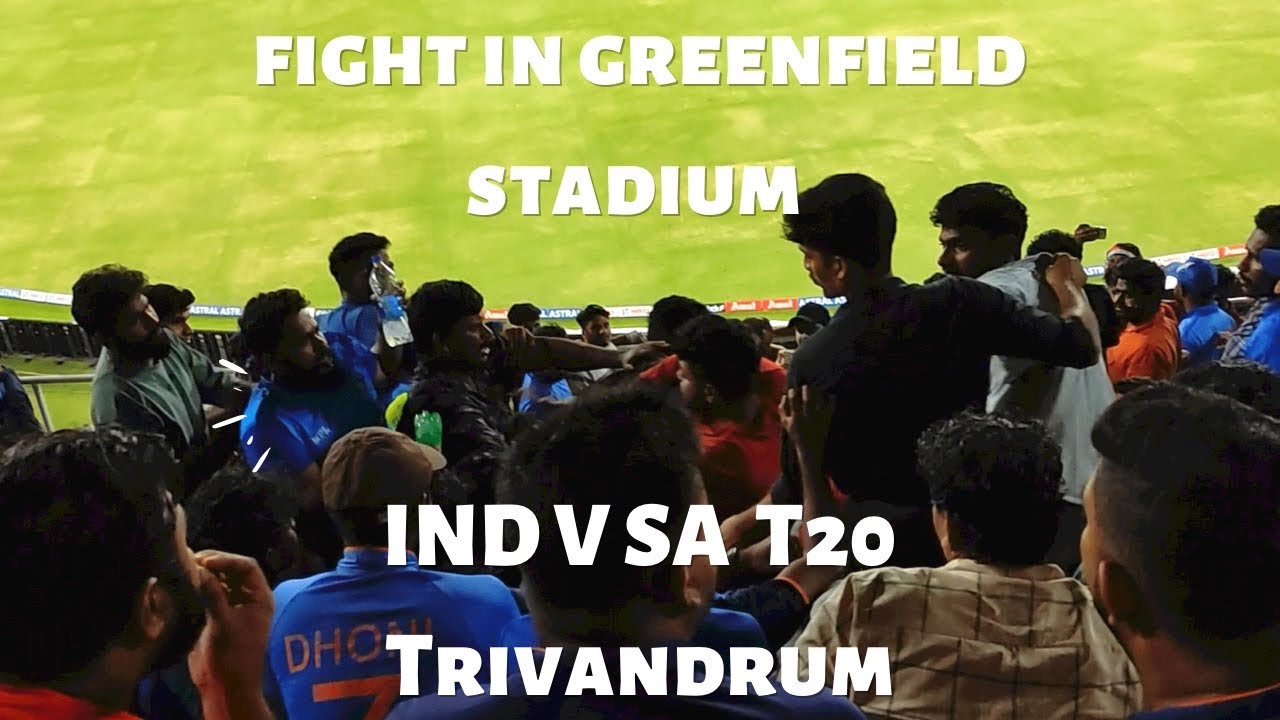 കളിയേക്കാൾ ഉഷാറാണ് അടി🔥| Fight in greenfield stadium | Trivandrum ...