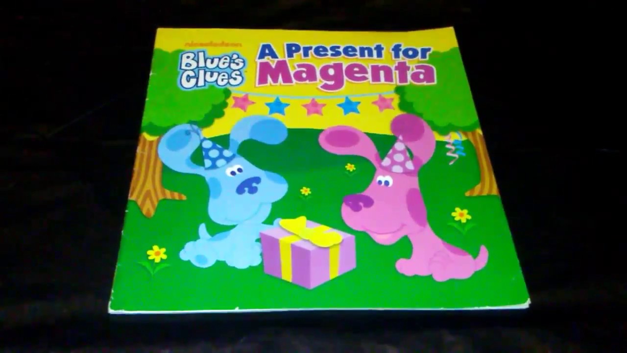 Blue's Clues "A Present for Magenta" Nickelodeon read aloud children ...