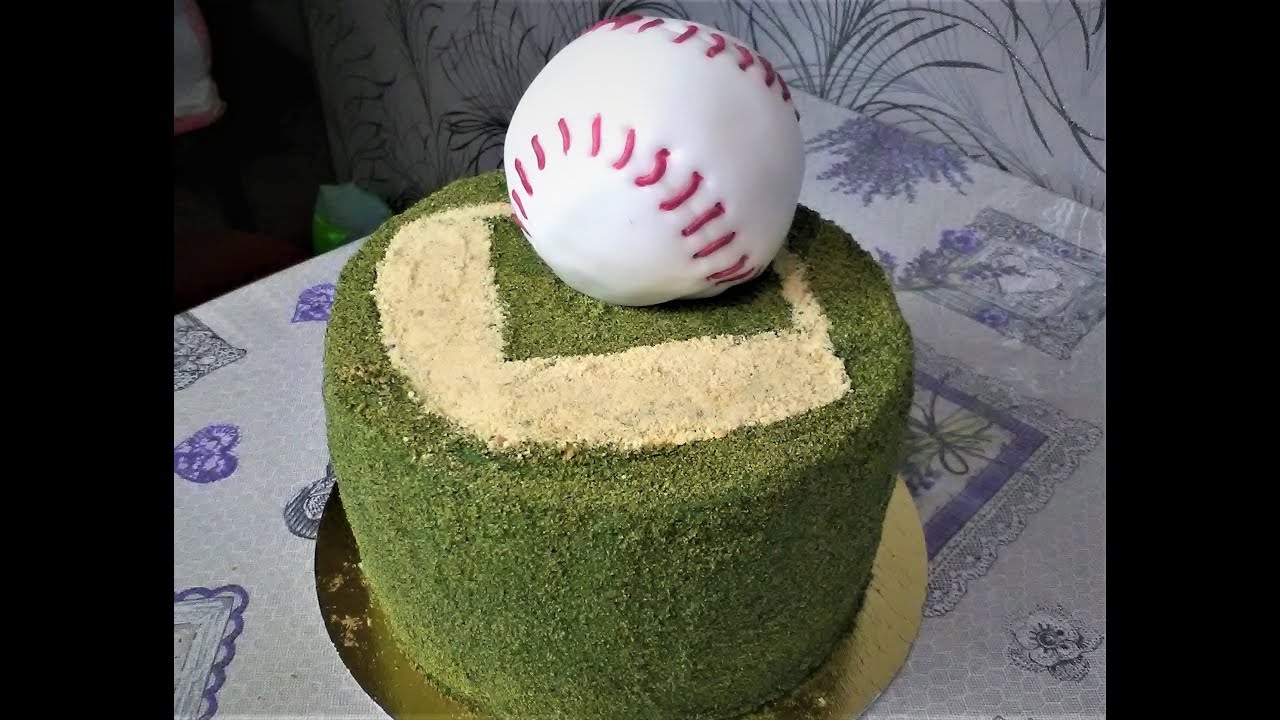 Baseball cake - YouTube