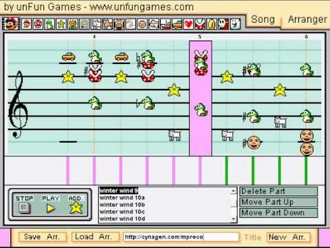 Mario Paint Composer - Chopin-Godowsky: Study on Op. 25 No. 11 [Winter ...