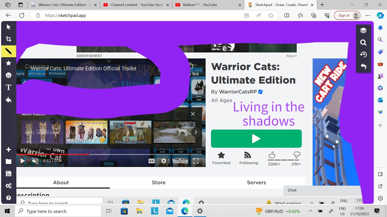 Living in the shadows//Halloween 2023 Event Wcue// Phase 1 - YouTube