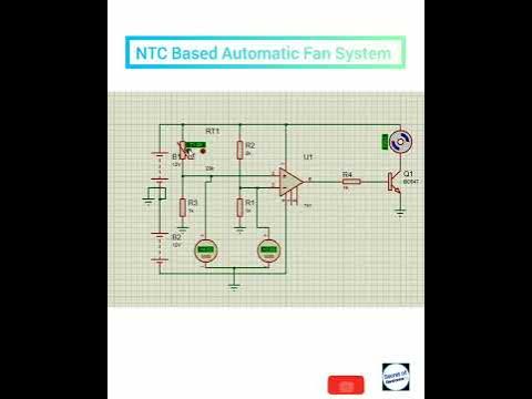 Automatic Fan System for Temperature control using NTC and OP-AMP - YouTube