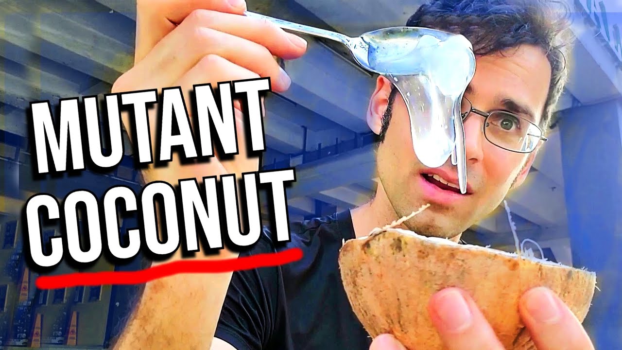 What a mutant coconut tastes like - MACAPUNO - YouTube