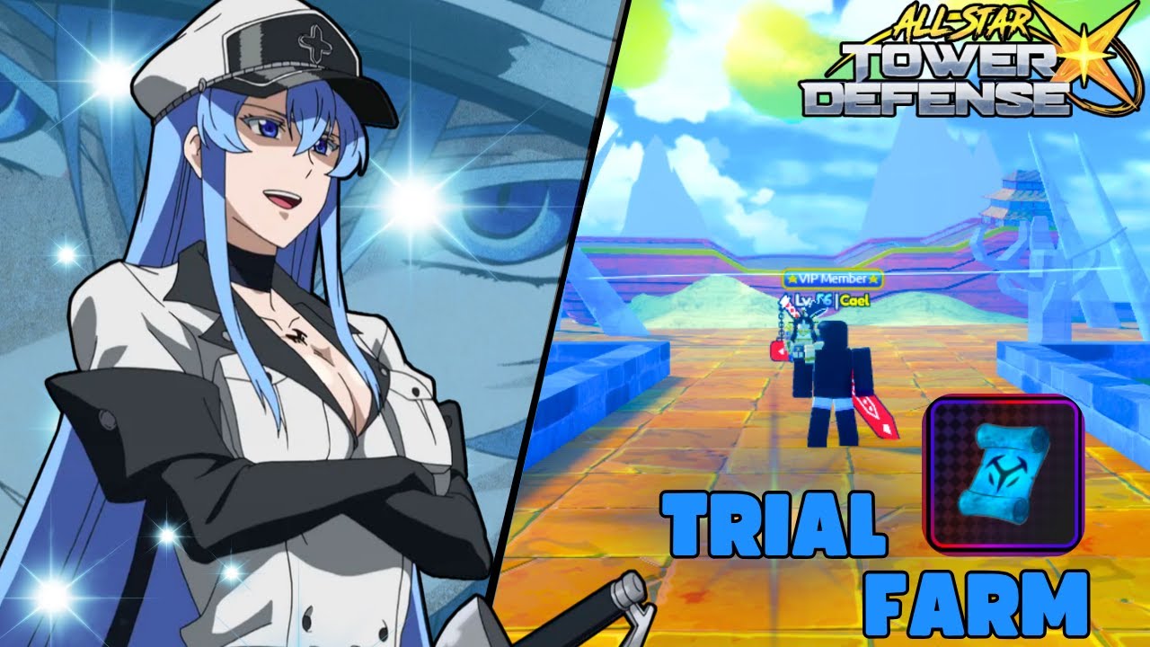 🔥 ALL STARS TOWER DEFENSE X EM BUSCA DA ESDEATH E FARMANDO TRIAL COM ...