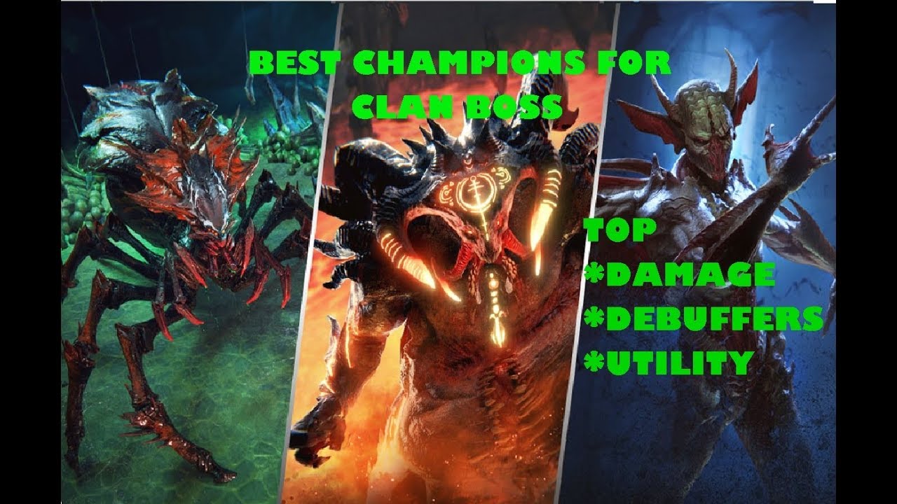 BEST CHAMPIONS FOR CLAN BOSS 👌👌🏋️‍♂️💪💪 - YouTube