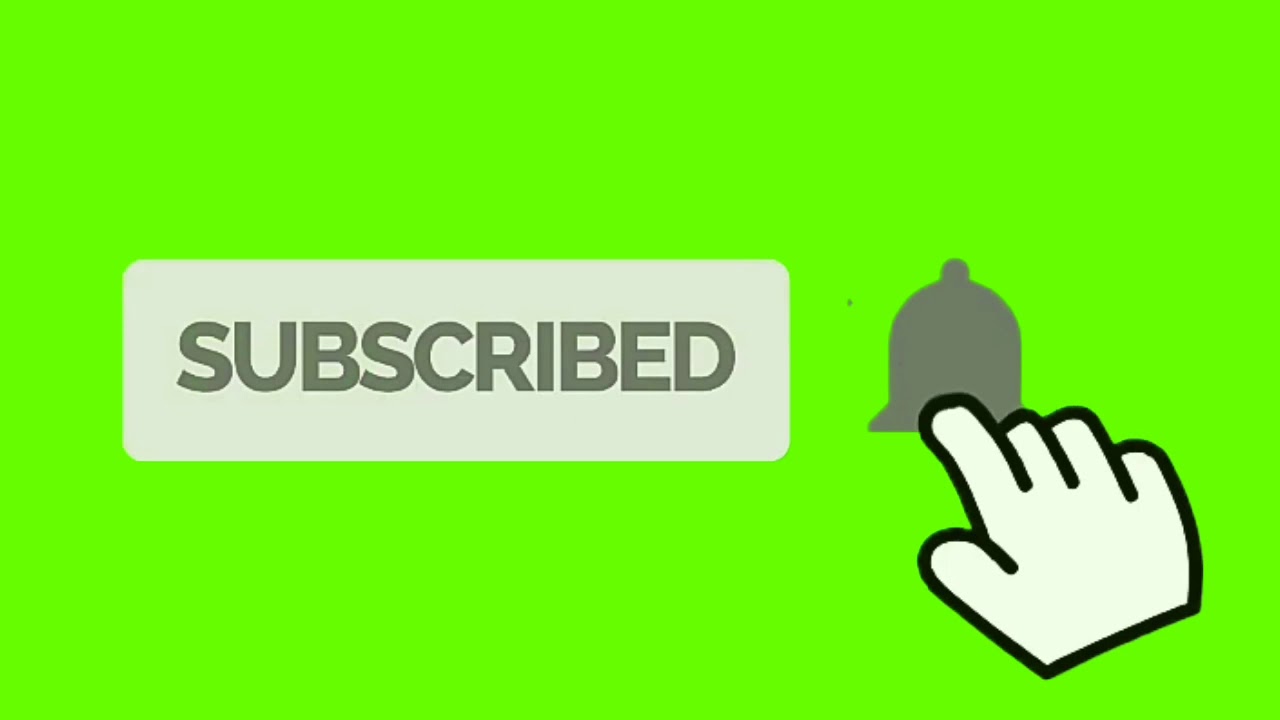effect Subscribe dan Lonceng HD green screen - YouTube