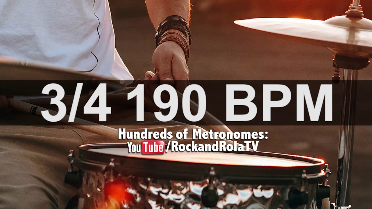 🔴 190 BPM Snare Metronome - YouTube