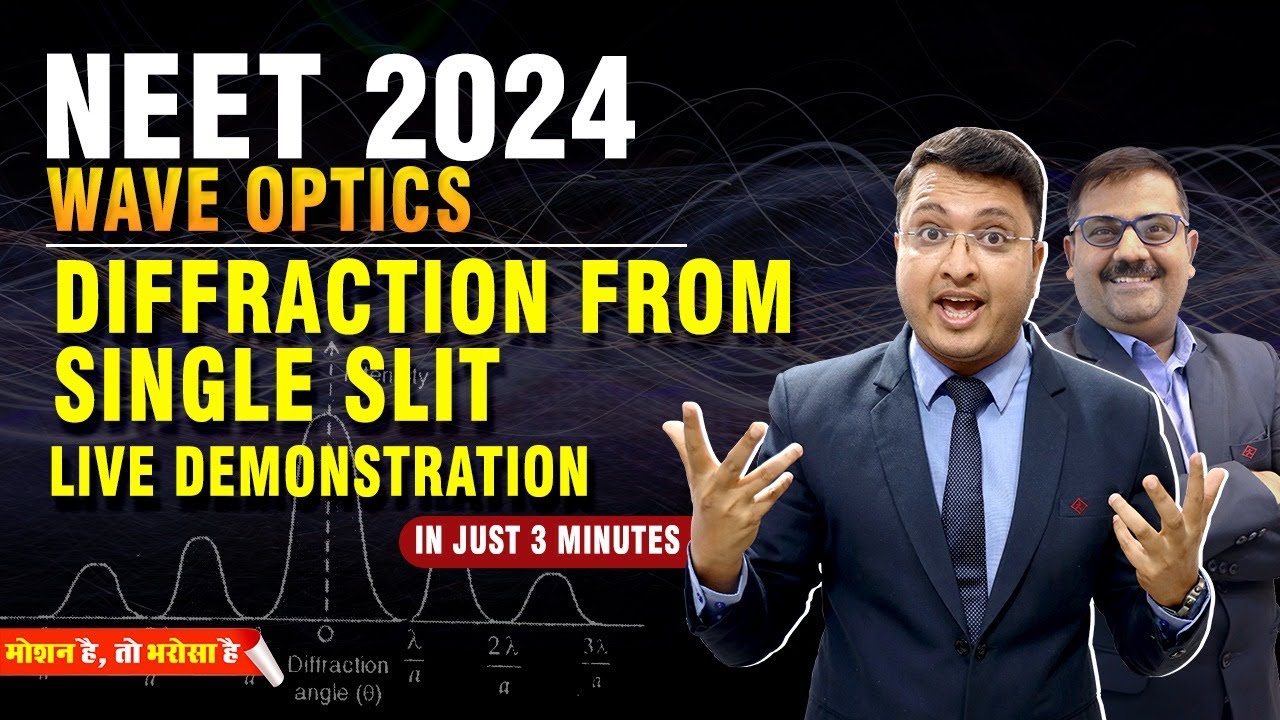🔥Live Demonstration of Single Slit Diffraction by AV Sir🔦💪⚡ | Motion ...