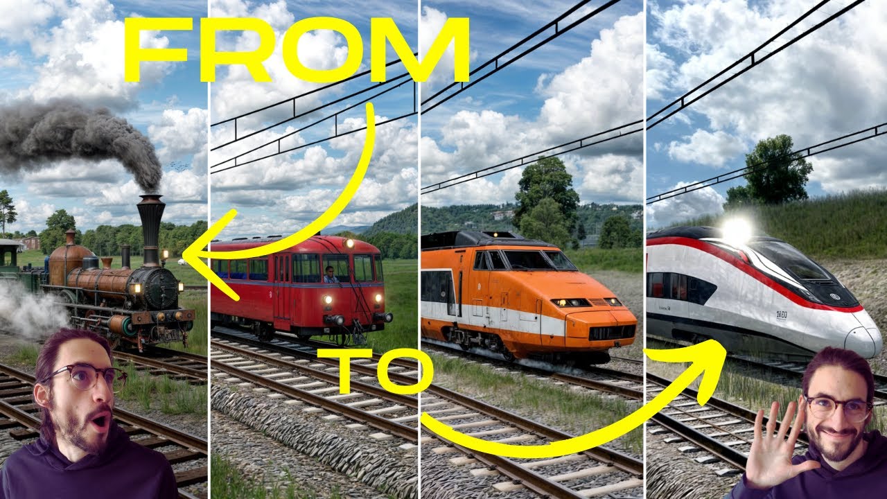 Comment est on passé de la vapeur au TGV ? 150 ans d'évolution du train ! - YouTube