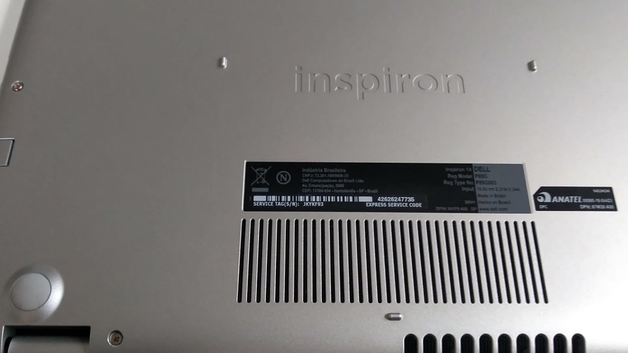 Dell Inspiron P89G (Como trocar Periféricos) - YouTube