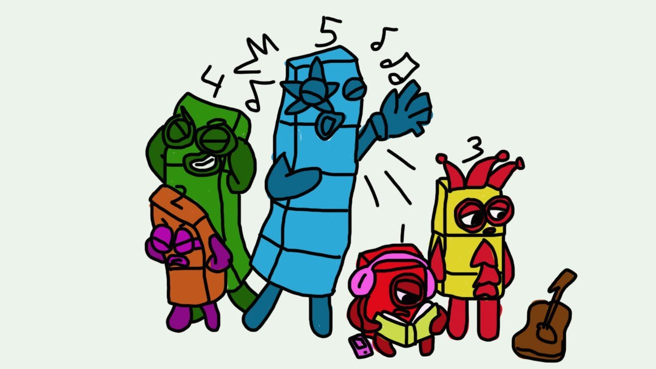 Why we hate numberblocks singing - Numberblocks fanmade coloring page ...