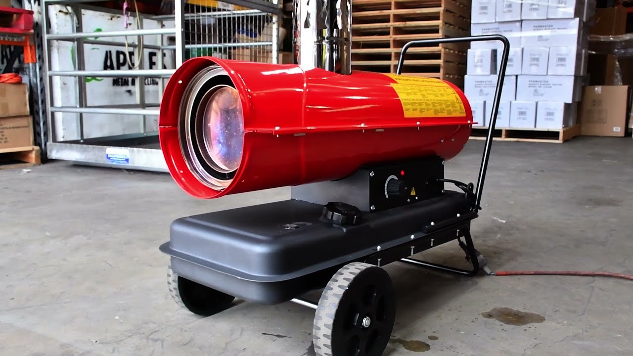 FANMASTER Industrial Diesel Fan Heater Indirect Fired 20KW - YouTube