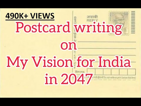 My vision for India in 2047 | How to write postcard? Essay in English ...
