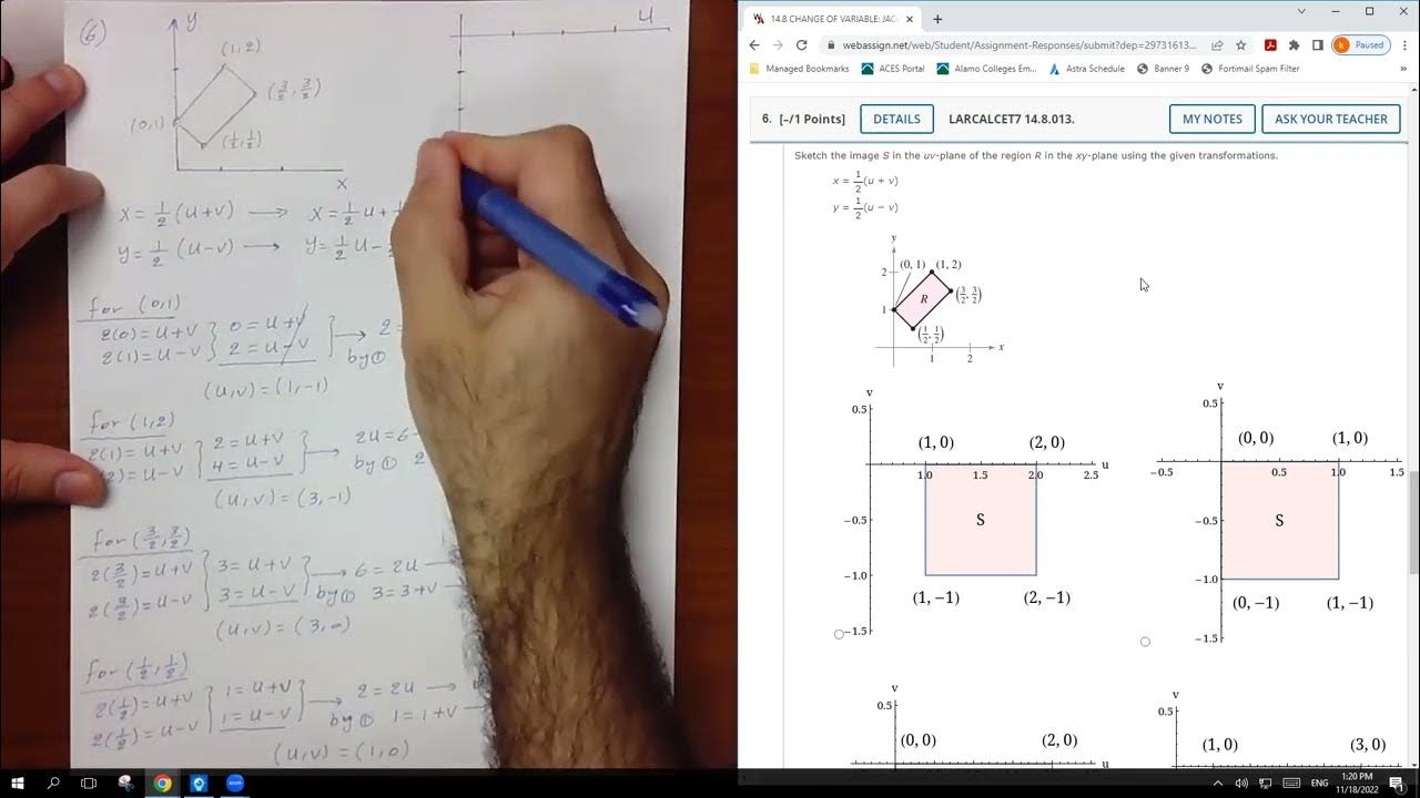 14.8 Change of Variable Jacobians (WebAssign) - YouTube
