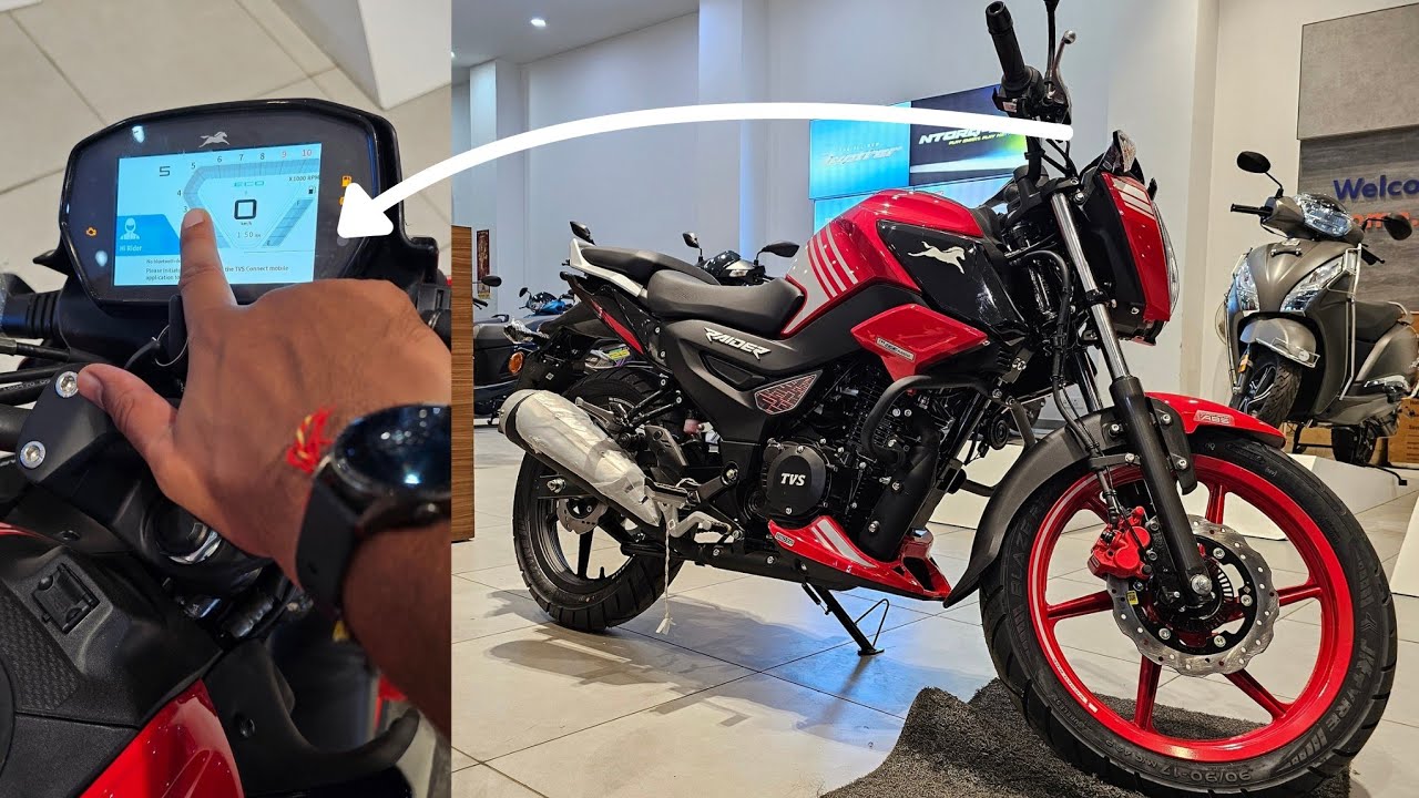 All New 2026 Tvs Raider 125 Dual Disc TFT Model Review | The Most ...