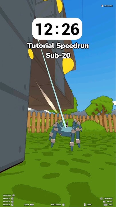Tutorial Speedrun Sub-20 #spider #game #gaming #indiegame #gamedev - YouTube
