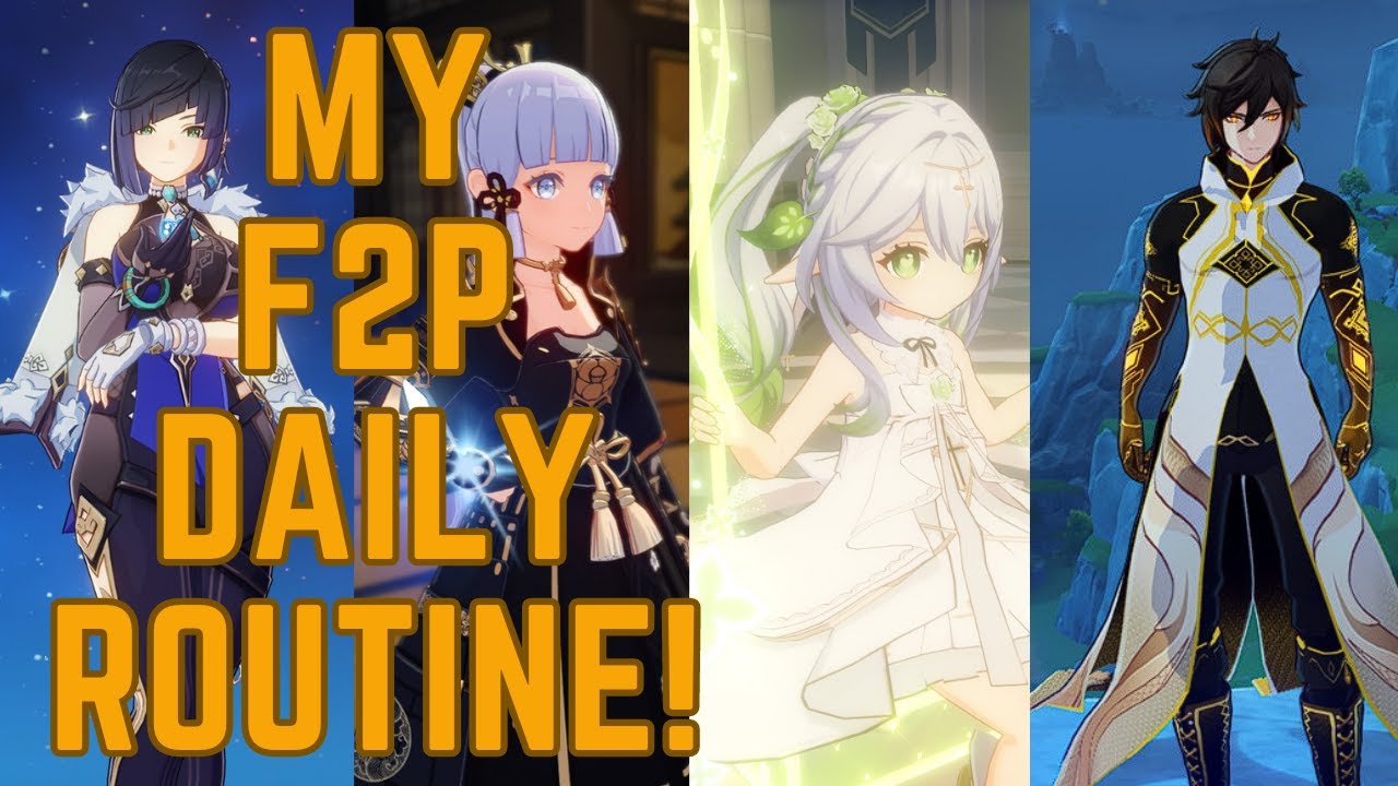 I Just Play Daily F2P Routine! Highly Recommended - Genshin Impact ...