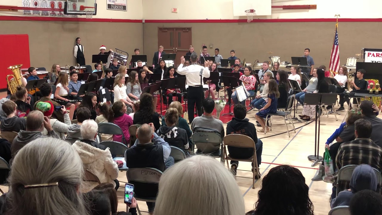 Parsons Jr High Beginning Band - 2018 Winter Concert Song 3 - YouTube