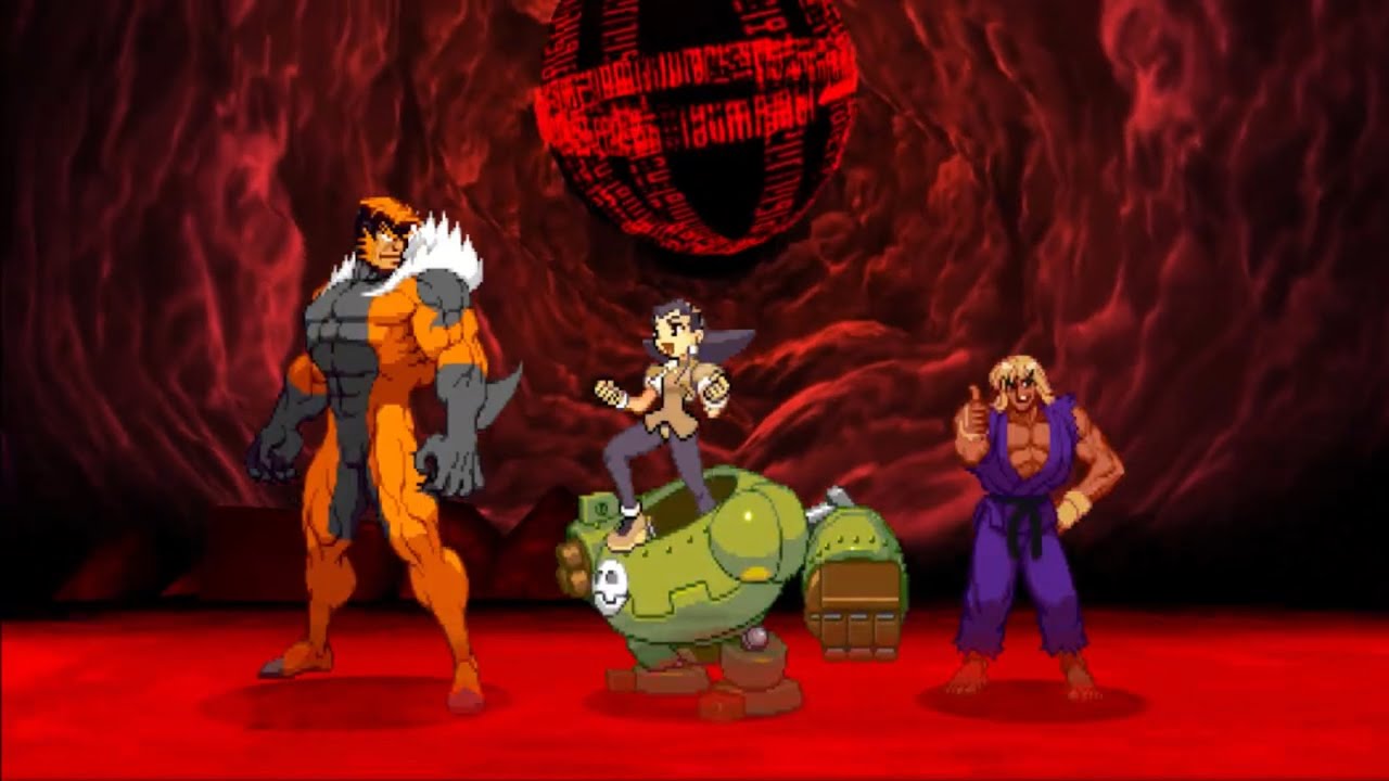 Marvel vs Capcom 2: Ken, Tron Bonne, and Sabertooth arcade playthrough ...