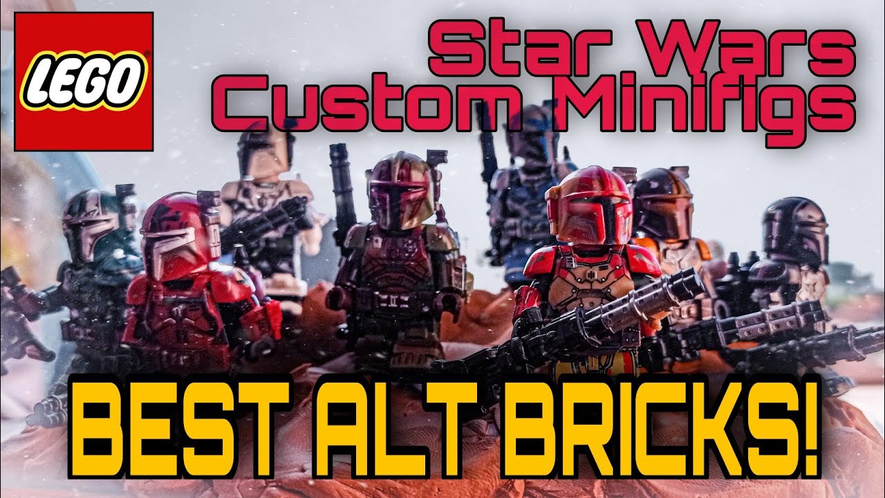 LEGO STAR WARS CUSTOM MANDALORIAN MINIFIGURES (WORLDMINIFIGS ALT BRICKS ...