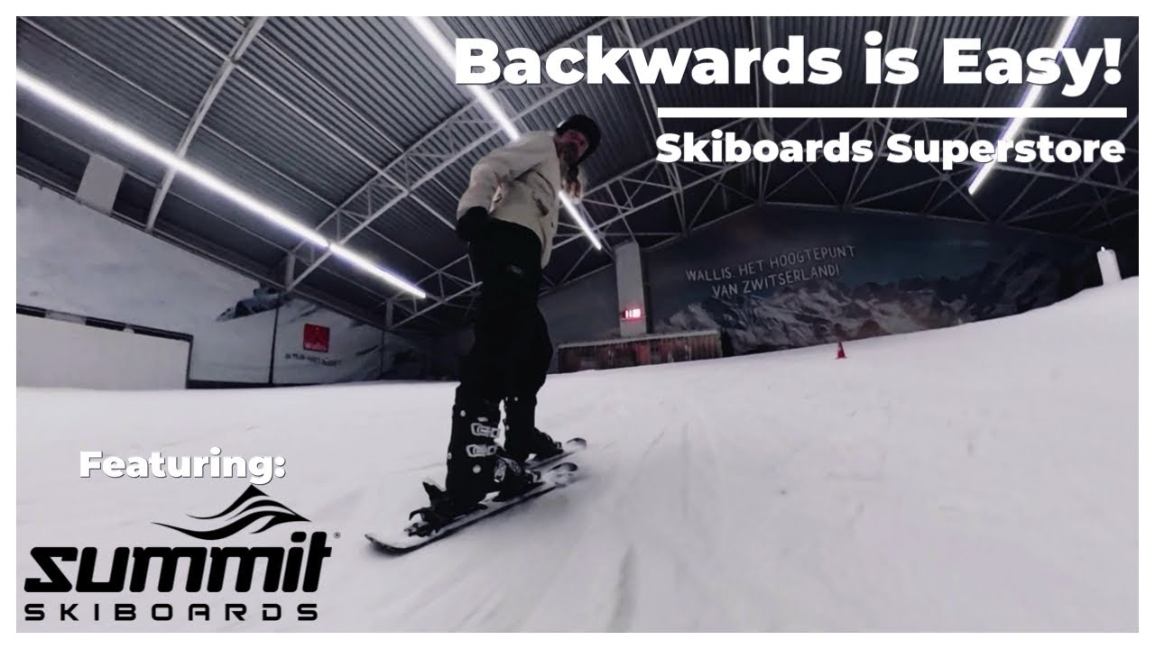Skater Easily Learns Skiing Switch | Skiboards Superstore - YouTube