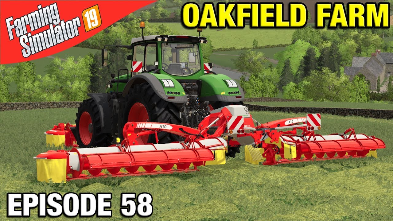 MOWING SOME GRASS Farming Simulator 19 Timelapse - Oakfield Farm ...
