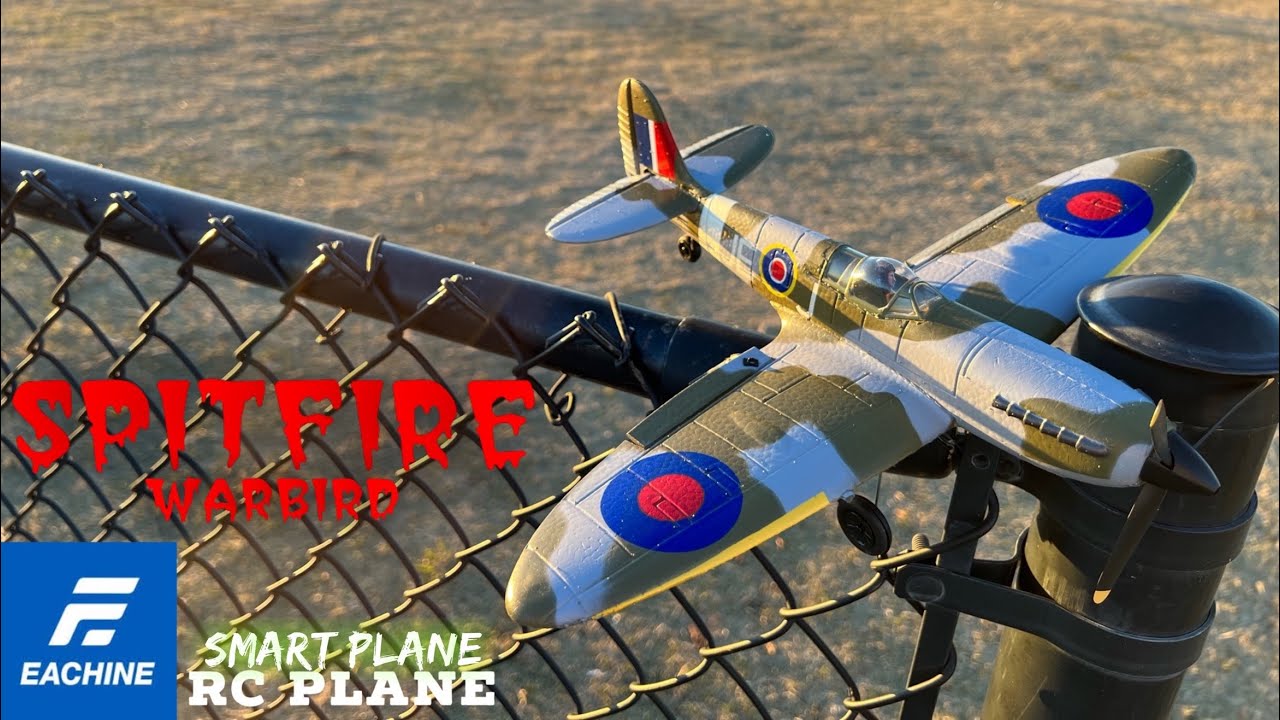 ️ EACHINE SPITFIRE WARBIRD RC PLANE FIRST FLIGHT #rc #hobby #rcplane ...