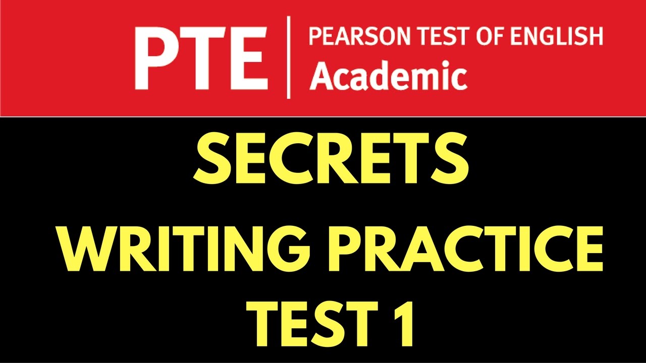 PTE Writing test 1 [Official] - YouTube