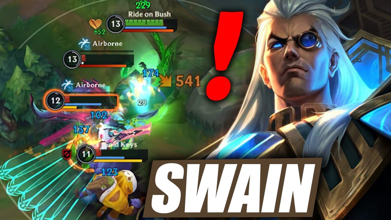 Wild Rift Swain Mid Lane Gameplay in Season 15 (Build & Runes) - YouTube