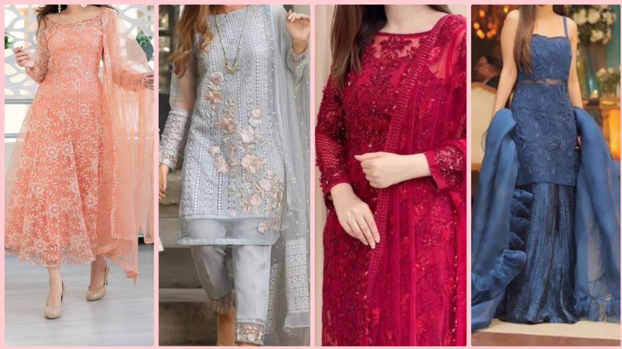 Use net fabric to stich your own kurti ideas/ Net kurti/suits के ऐसे ...