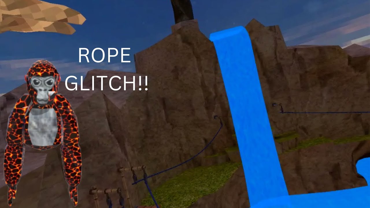 Gorilla tag new rope glitch!! Beach map - YouTube